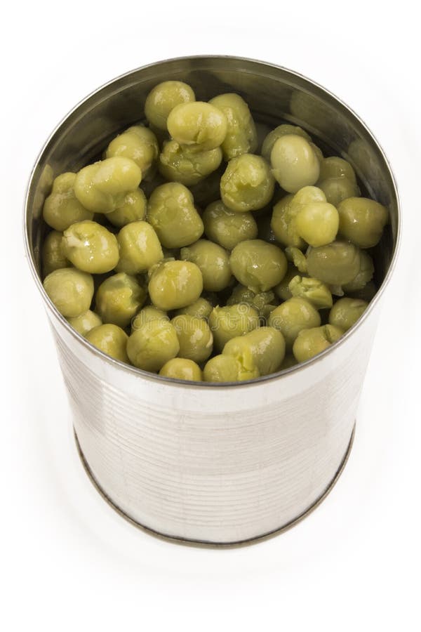 Mushy Pea in a Aluminum Can Stock Photo - Image of silver, canned: 77300314