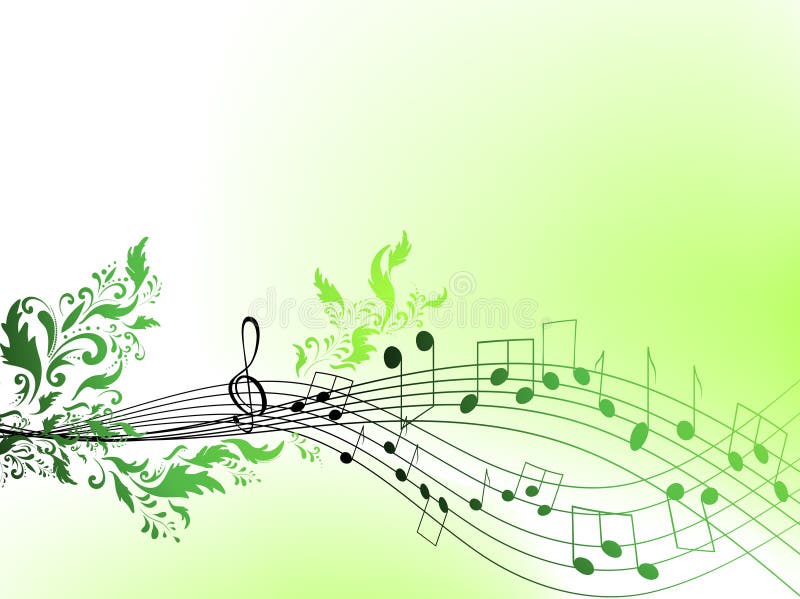 Spring song background stock vector. Illustration of green - 13351123