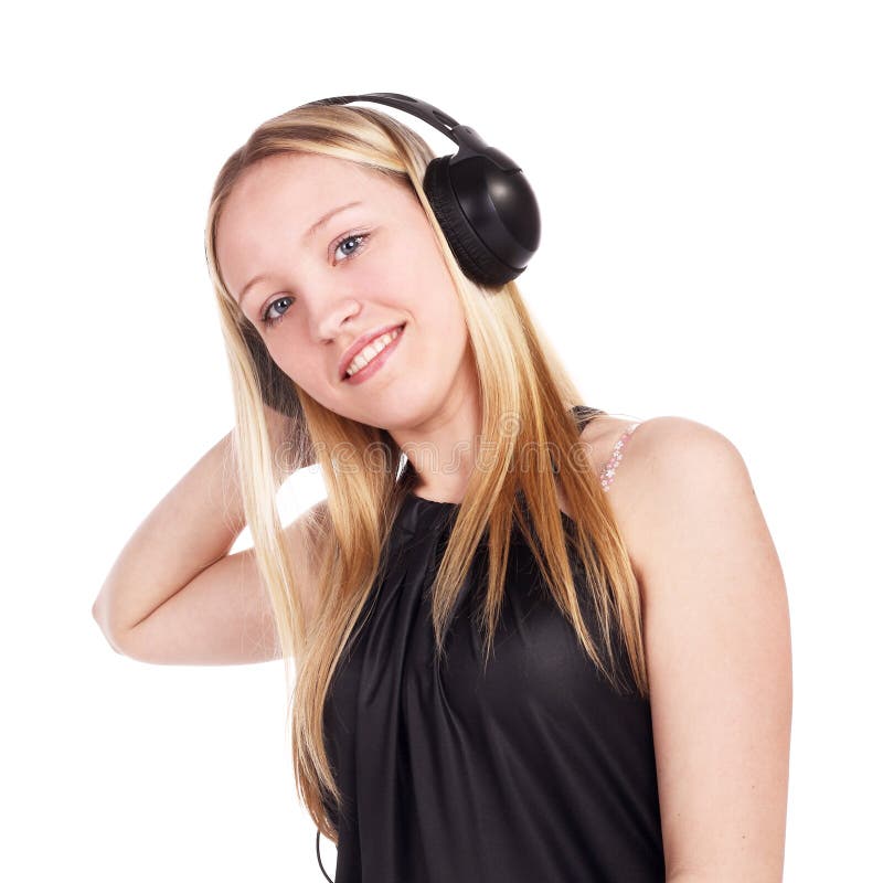 Listening to music stock photo. Image of popular, hear - 18137586