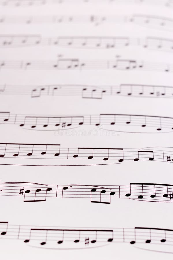 Music Score and Conductor S Baton Stock Image - Image of stick, direct ...