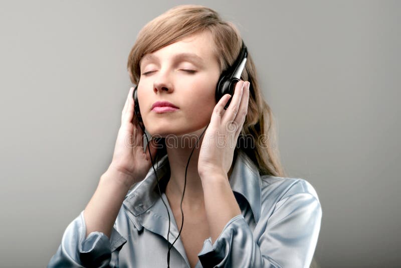 Music stock photo. Image of listen, portrait, phones, passion - 5083024