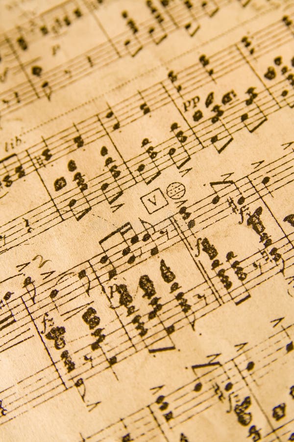 Classical Music - Notes on the Sheet Stock Photo - Image of classic ...