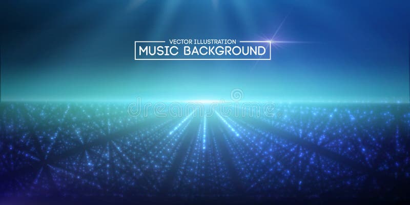 Music Abstract Background Blue. Eps10 Vector Illustration. Stock Vector ...
