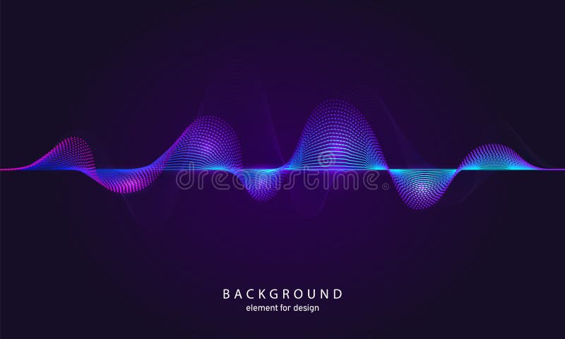 Music Abstract Background. Digital Technology Equalizer. Dot. Sound ...