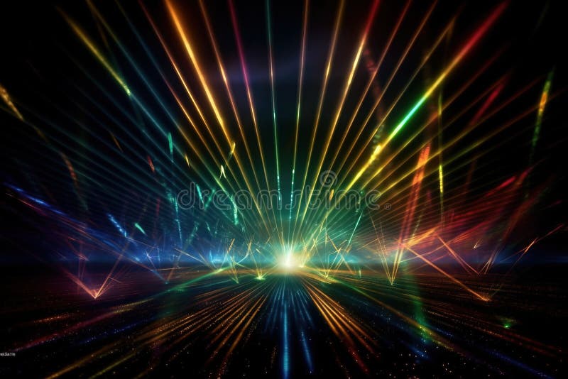 Music Abstract Textured Background with Colorful Light Rays and Laser ...