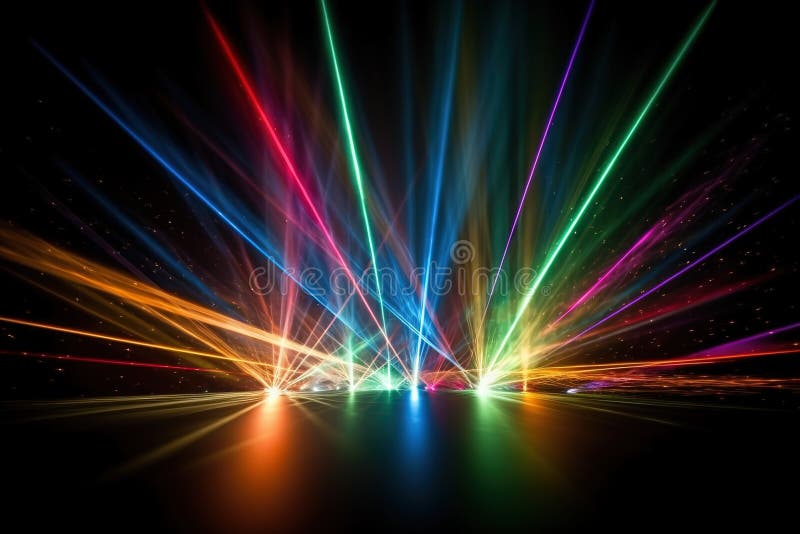 Music Abstract Textured Background with Colorful Light Rays and Laser ...