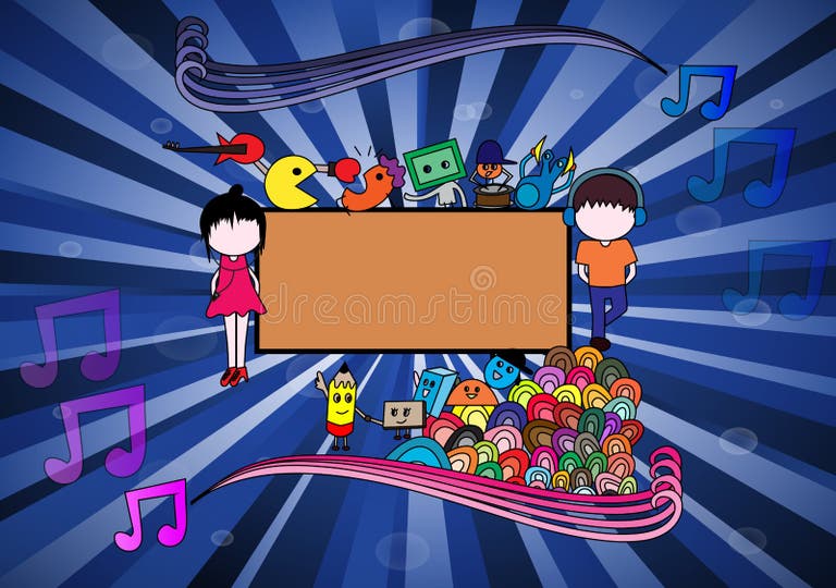 Music Addict Doodle Vector editorial photography. Illustration of music ...