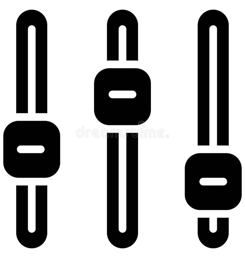 Adjuster Isolated Vector Icon Which Can Easily Modify or Edit Stock ...