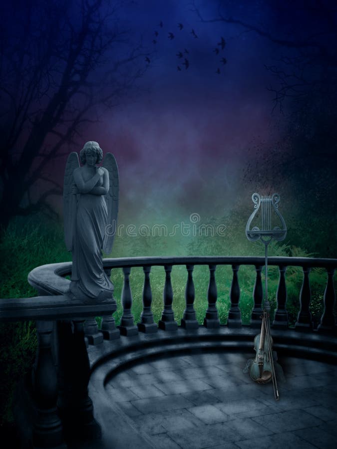 Music Angel stock illustration. Illustration of setting - 17747058