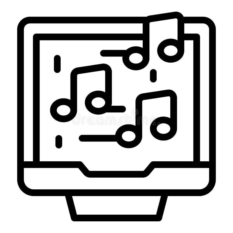 Music Arcade Icon Outline Vector. Game Machine Stock Vector ...