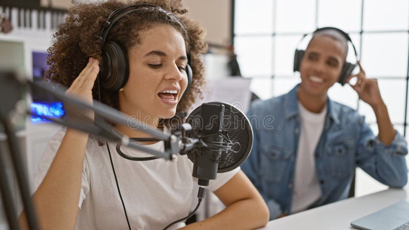 Music Artists, Enthralling Melody of Happy Musicians Singing, Dancing ...