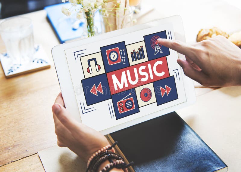 Music Audio Art Instrumental Melody Playing Concept Stock Photo - Image ...