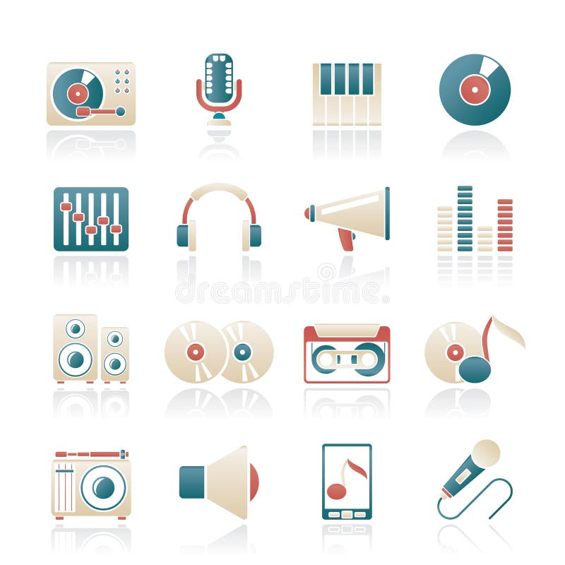 Audio Equipment Icon Set Stock Illustrations – 58,928 Audio Equipment ...