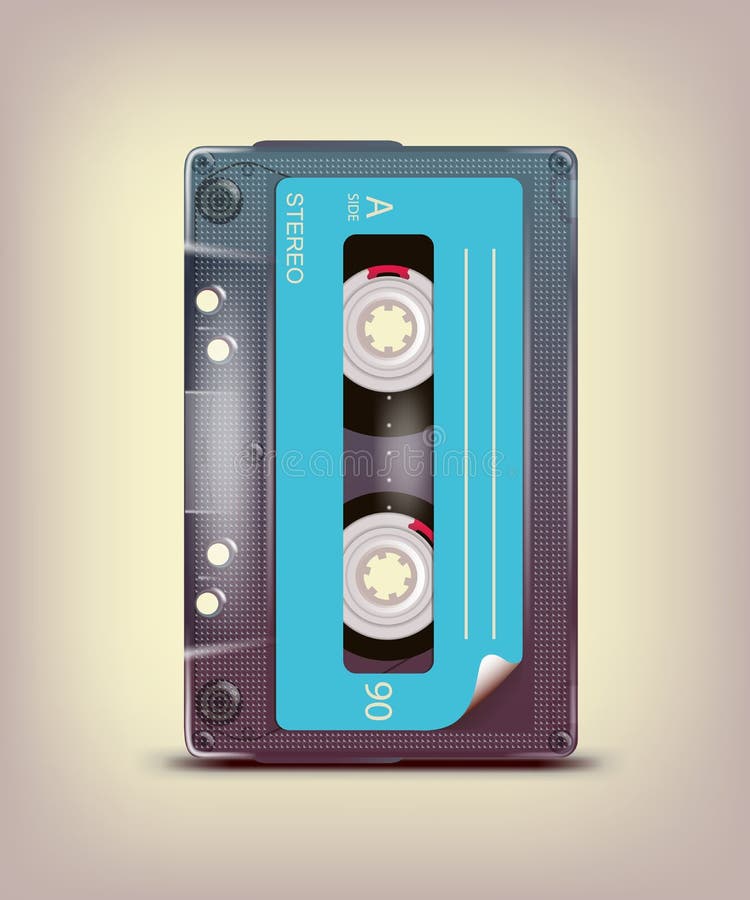 Music audio tape stock vector. Illustration of vector - 237366862
