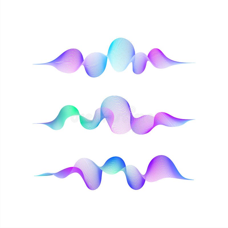 Music audio waveform stock illustration. Illustration of rhythm - 268985389