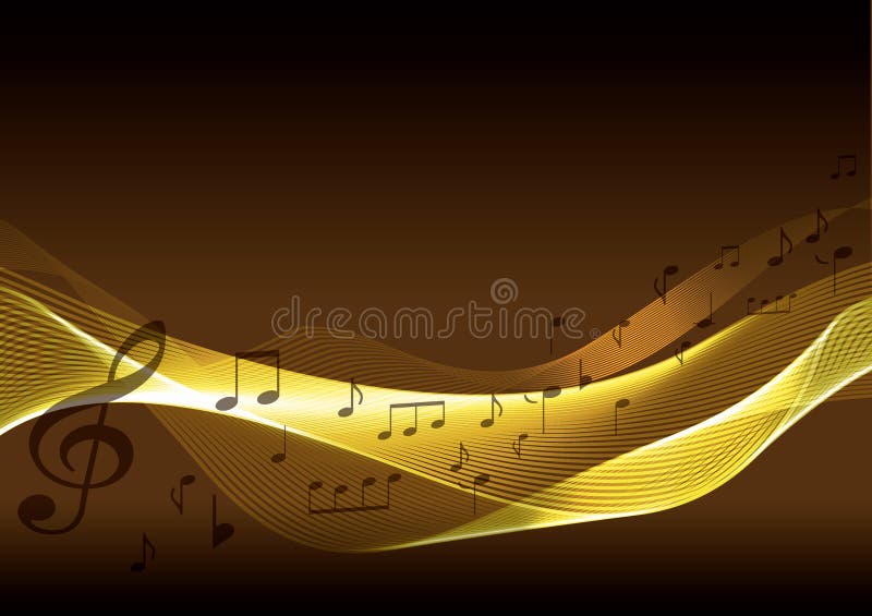 Red Musical Background with Gold Frame Notes and Treble Clef Stock ...
