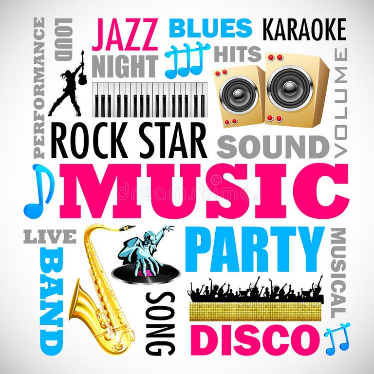Music Word Collage Stock Illustrations – 770 Music Word Collage Stock ...