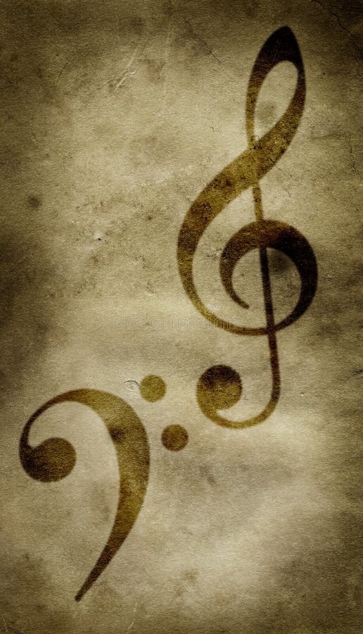 Treble Clef Parchment Stock Illustrations – 55 Treble Clef Parchment ...