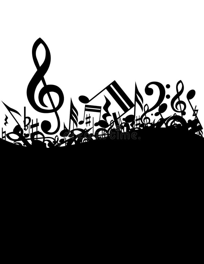 Music Clipart Black White Stock Illustrations – 8,192 Music Clipart ...