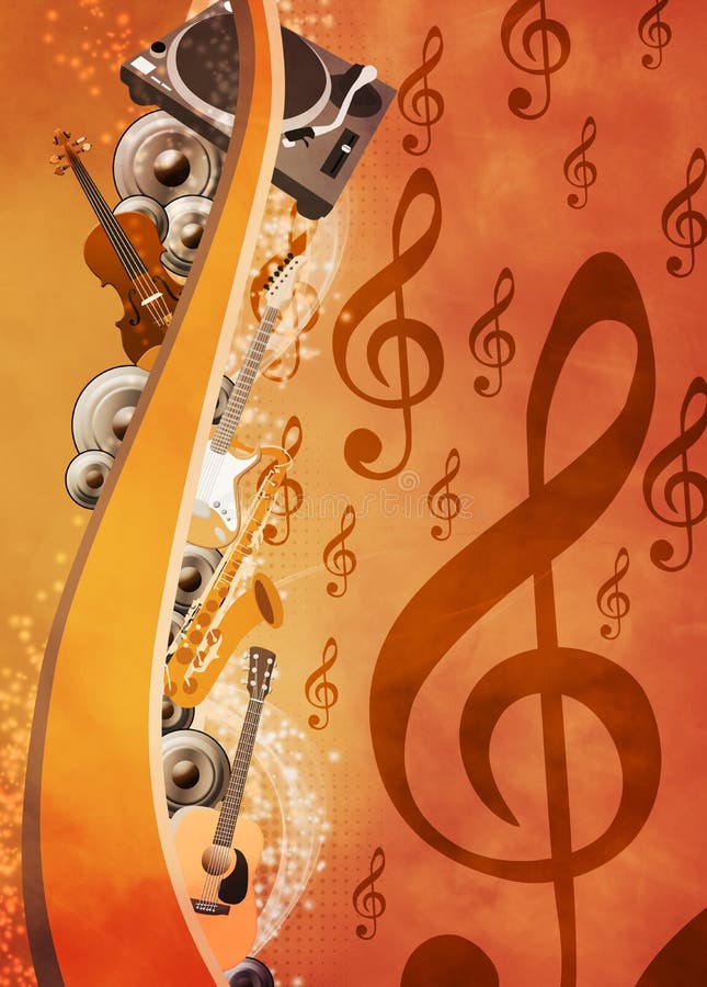 Music Concert Invitation Background Stock Illustration - Illustration ...
