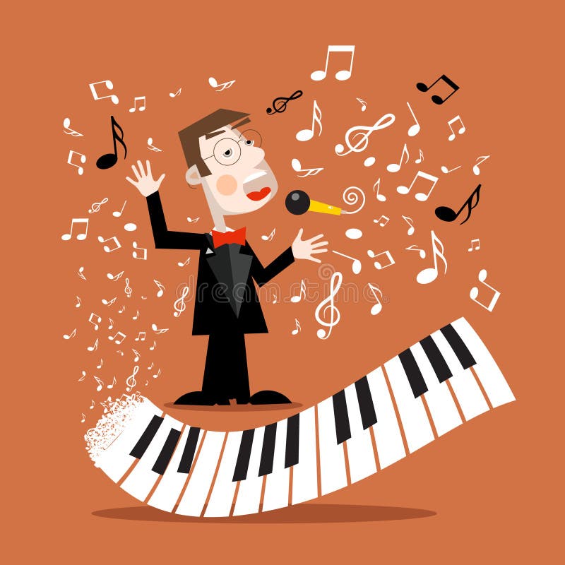 Piano stock vector. Illustration of soun, vector, cartoon - 35339184