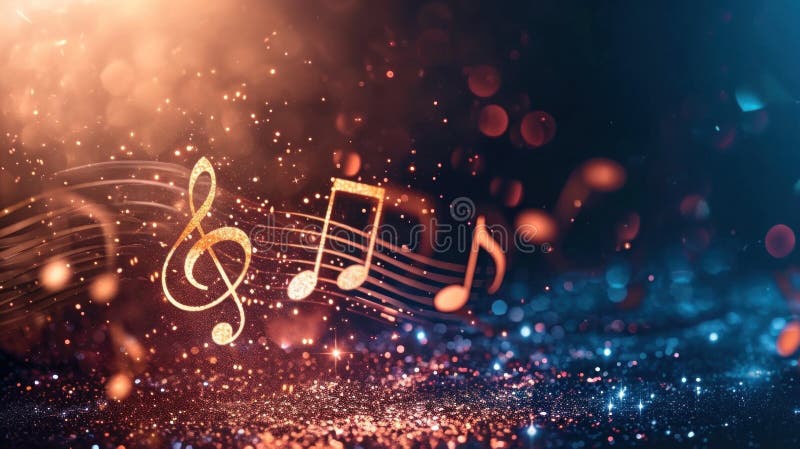 Music Background with Copy Space Stock Image - Image of decoration ...