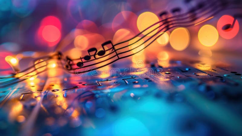 Music Background with Copy Space Stock Image - Image of blue, party ...