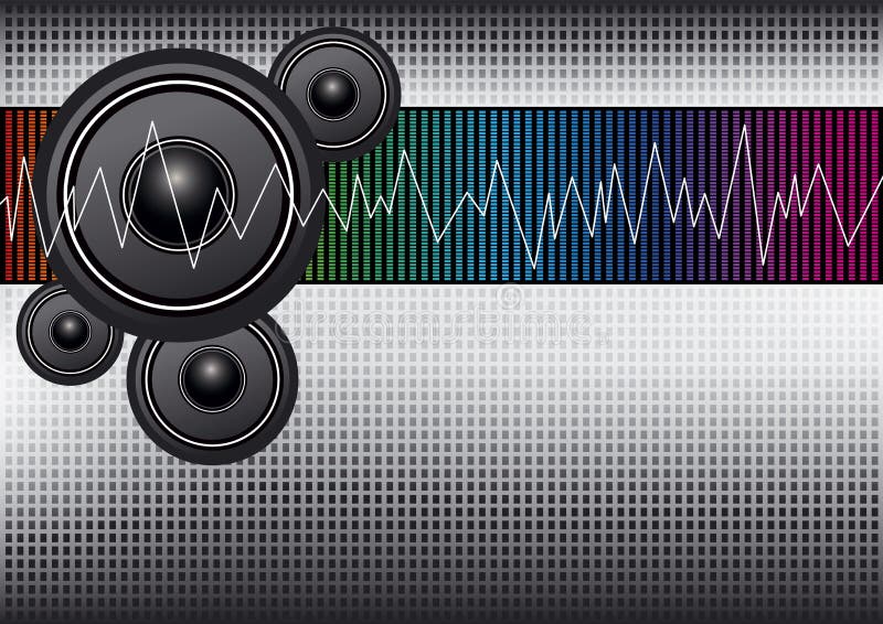 Colorful Music Sound Waves on White Background Stock Vector ...