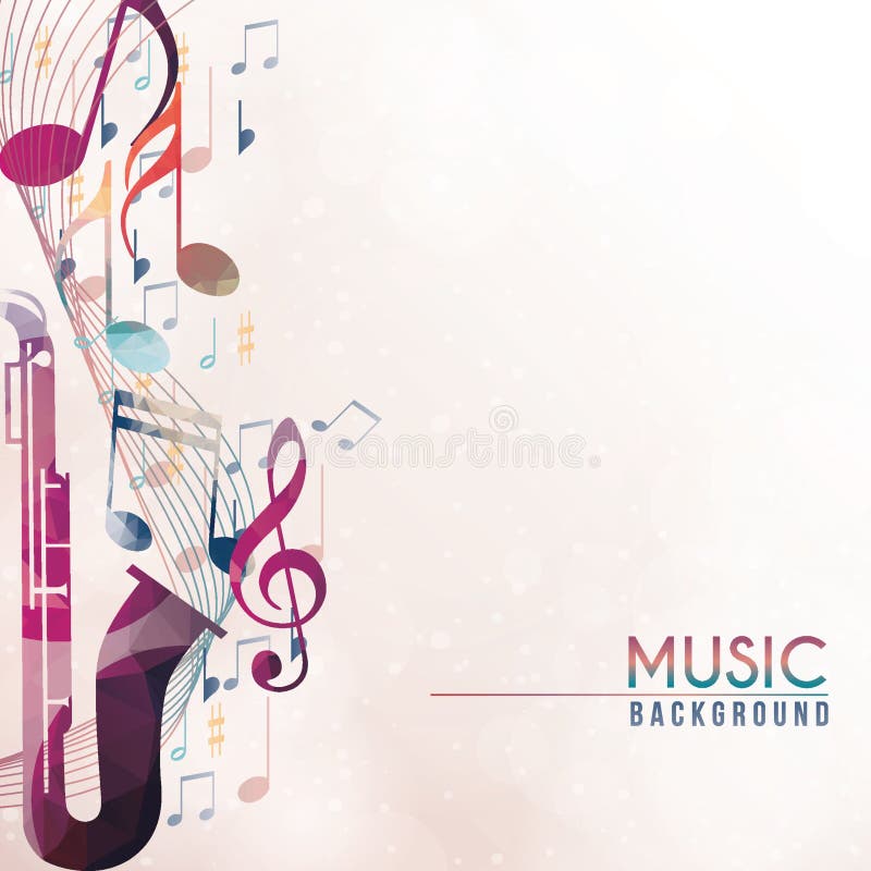 Music background design stock vector. Illustration of conceptual ...