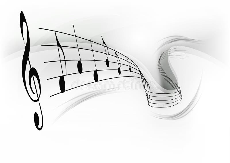 Stylized music notes. stock vector. Illustration of music - 91134808