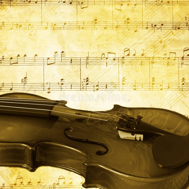 Music Background in Grunge Style Stock Image - Image of compose ...