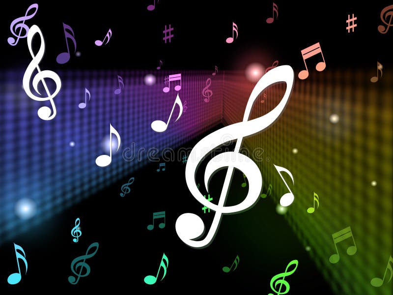 Music Background Means Playing Songs Sounds Stock Illustrations – 6 ...