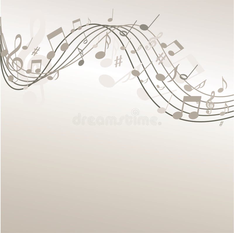 Music Background with Notes Stock Vector - Illustration of graphic ...