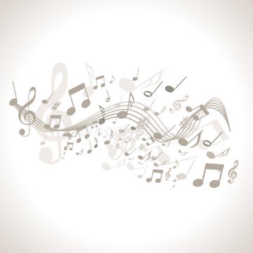 Beige Music Notes Background Stock Illustrations – 359 Beige Music ...