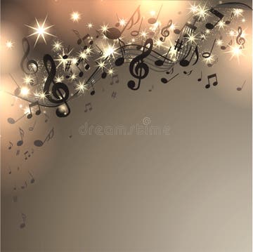 Beige Music Notes Background Stock Illustrations – 683 Beige Music ...
