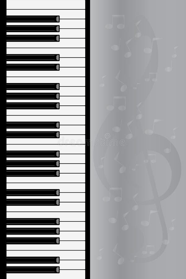 Piano keyboard white notes stock vector. Illustration of print - 168699979