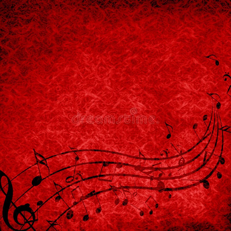 Red Music Background