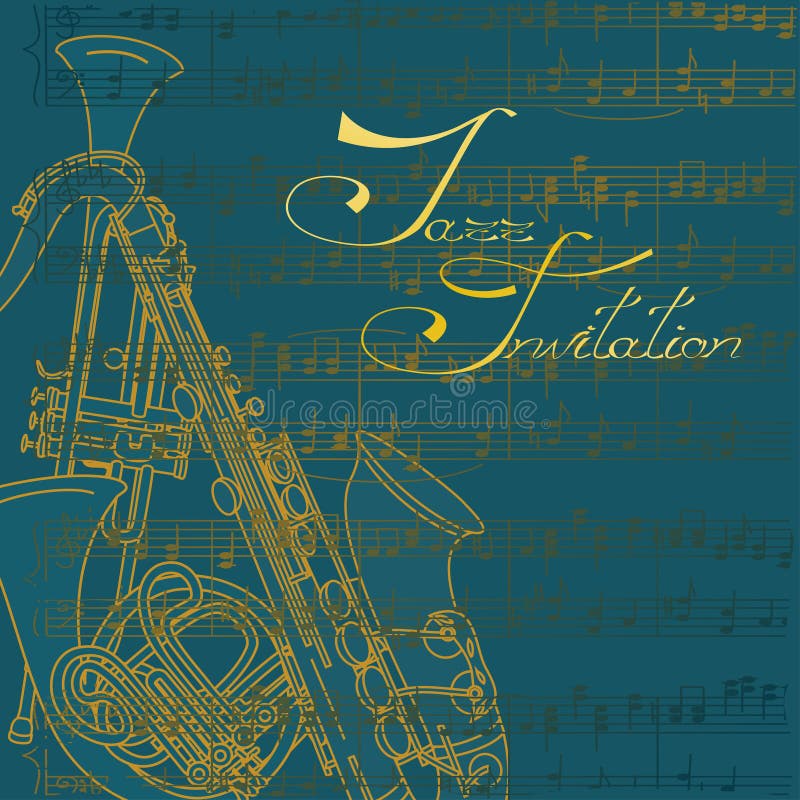 Saxophone Turquoise Stock Illustrations – 91 Saxophone Turquoise Stock ...