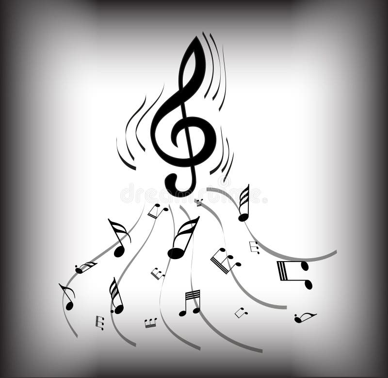 Silver Music Notes Background Stock Illustrations – 919 Silver Music ...