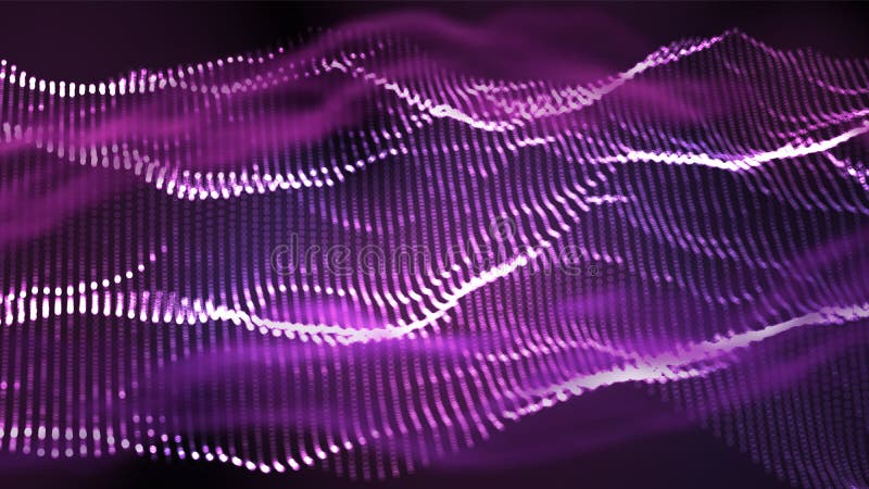 Music Background Vector. Visual Explosion. Computer Particle. 3D ...