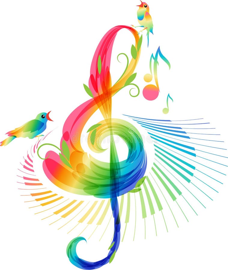 Music Background on White Background Stock Vector - Illustration of ...