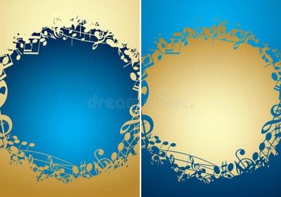 Music Notes Frames Stock Illustrations – 169 Music Notes Frames Stock ...