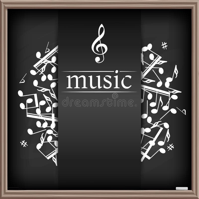 Musical background stock vector. Illustration of piano - 43827678