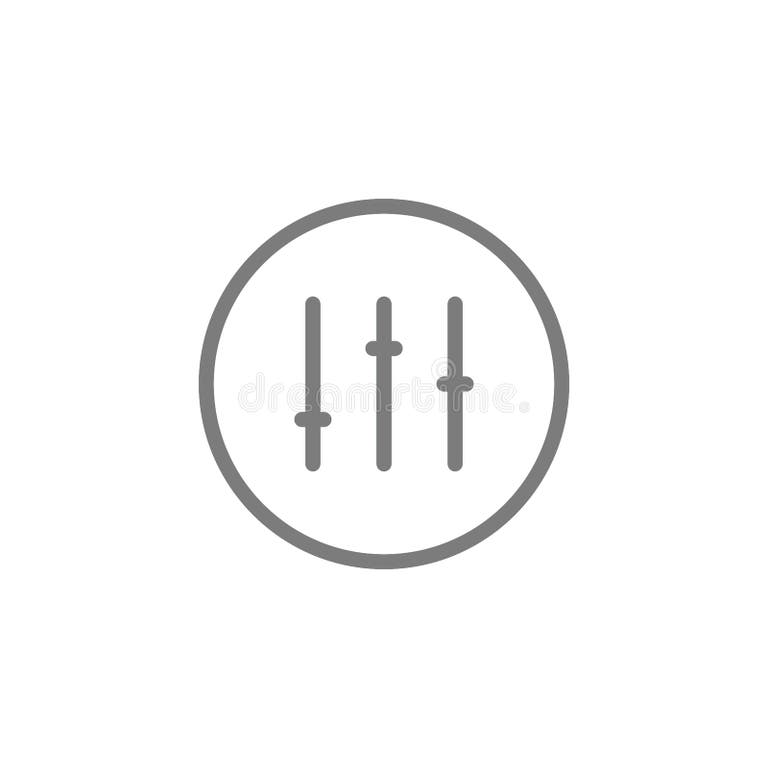 Music boost button stock illustration. Illustration of number - 284650838