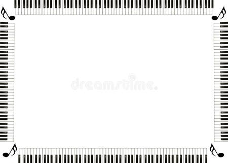 Music border stock illustration. Illustration of staff - 1654191
