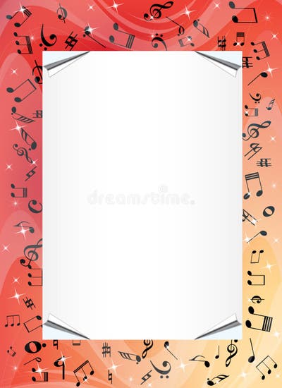 Music border stock vector. Illustration of opera, advertising - 21048085