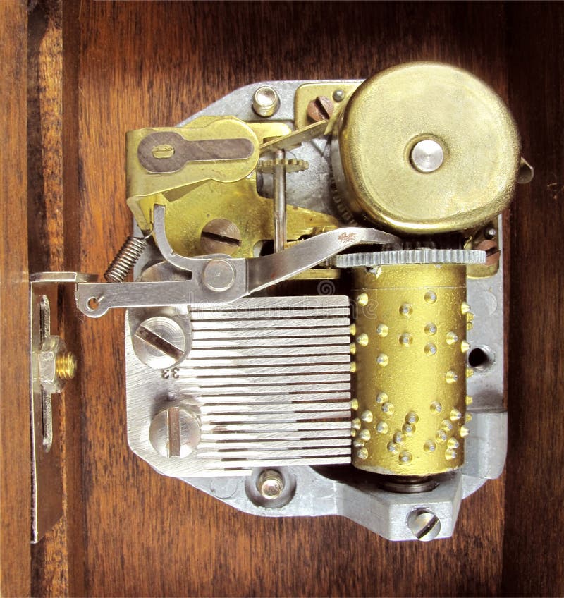 Music box stock photo. Image of raised, mechanism, note - 5861064