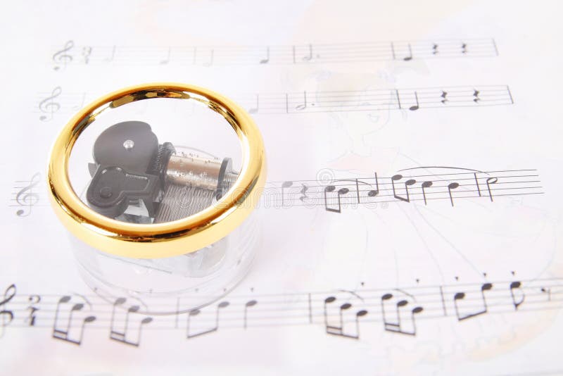 Music box stock photo. Image of raised, mechanism, note - 5861064