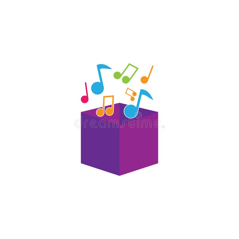 Music Box Logo Creative Vector Icon Stock Vector - Illustration of logo ...