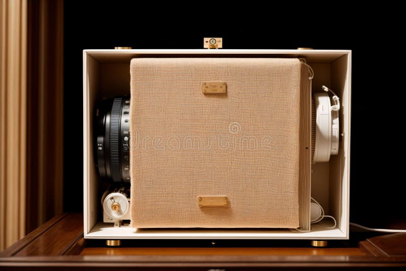 A Music Box Opening a Symphony Spilling Out Stock Illustration ...